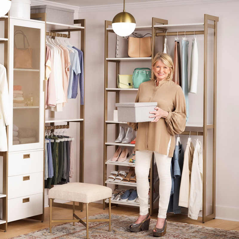 Martha Stewart California Closets® The Everyday System™ 72" W 20"D Closet System Walk In Set ...